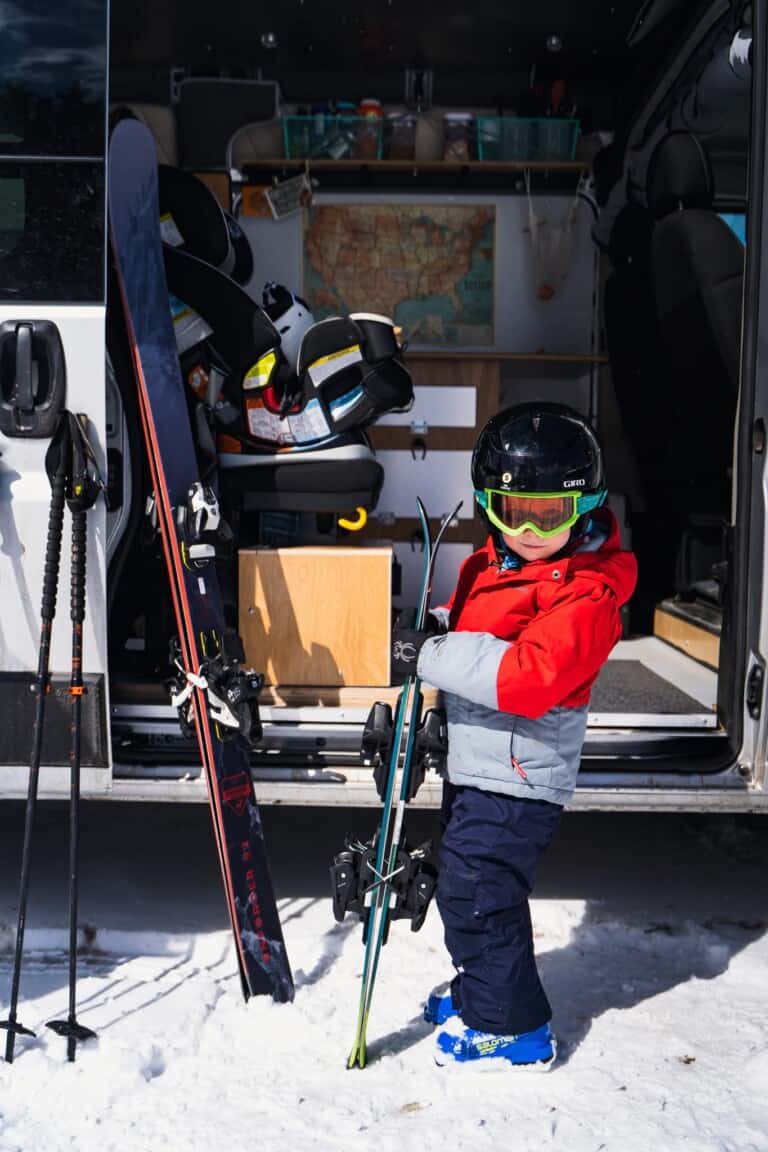 First Day Skiing in a Wayfarer Van - Modern Camper Van Conversions