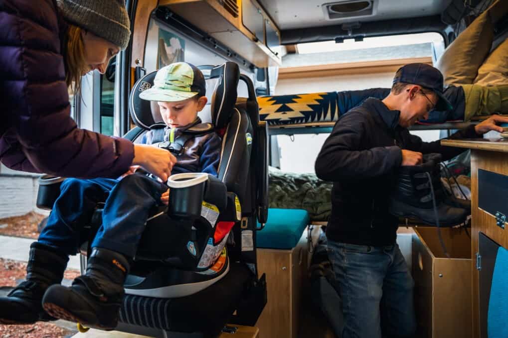 First Day Skiing in a Wayfarer Van - Modern Camper Van Conversions