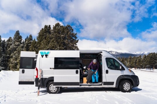 First Day Skiing in a Wayfarer Van - Modern Camper Van Conversions