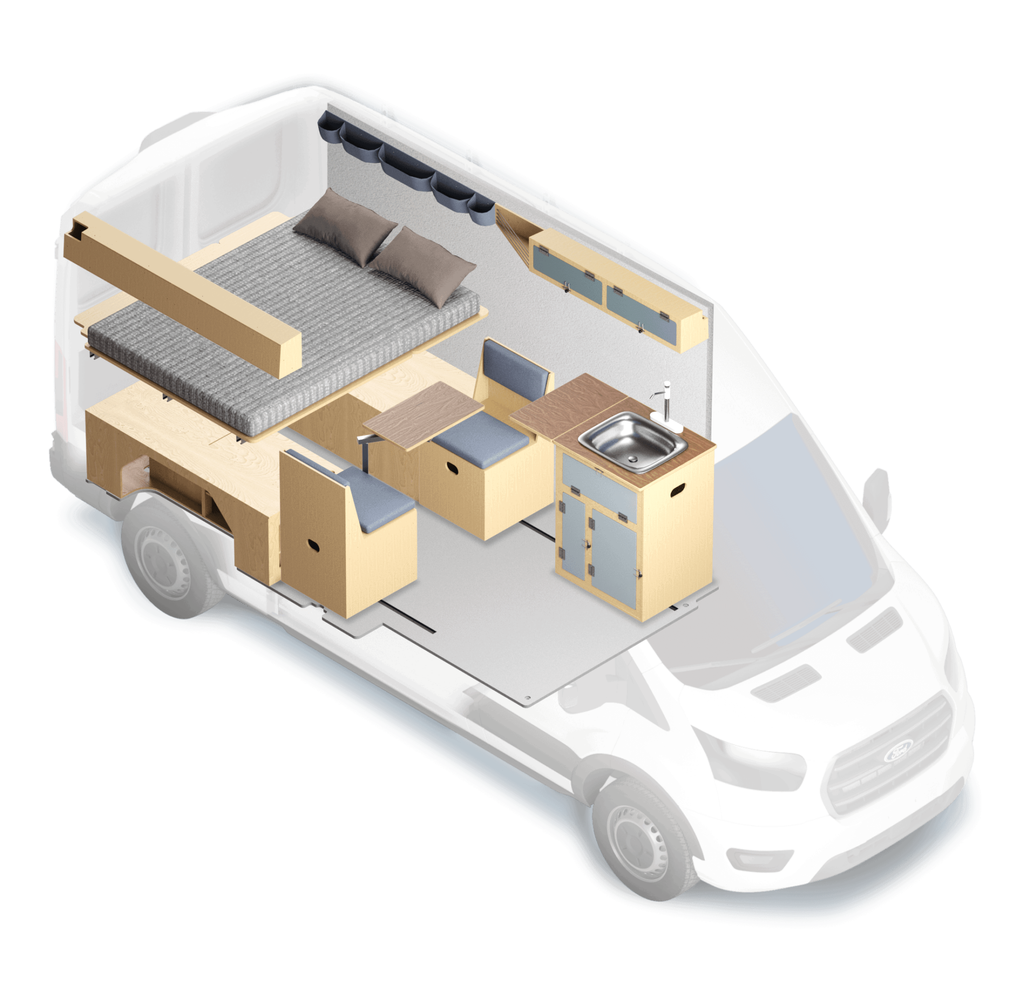 Wilma Camper Van Conversion for Ford Transit 148" | Wayfarer Vans